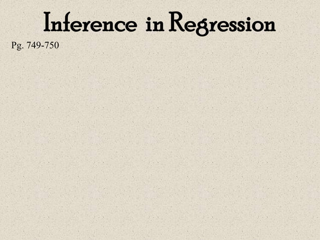 Regression inference confidence intervals | PPTX