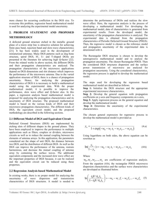 Regression model for analyzing the dgs structures propagation ...