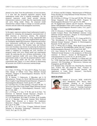 Regression model for analyzing the dgs structures propagation ...