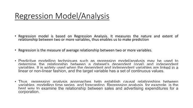 Research methodology Regression Modeling.pptx