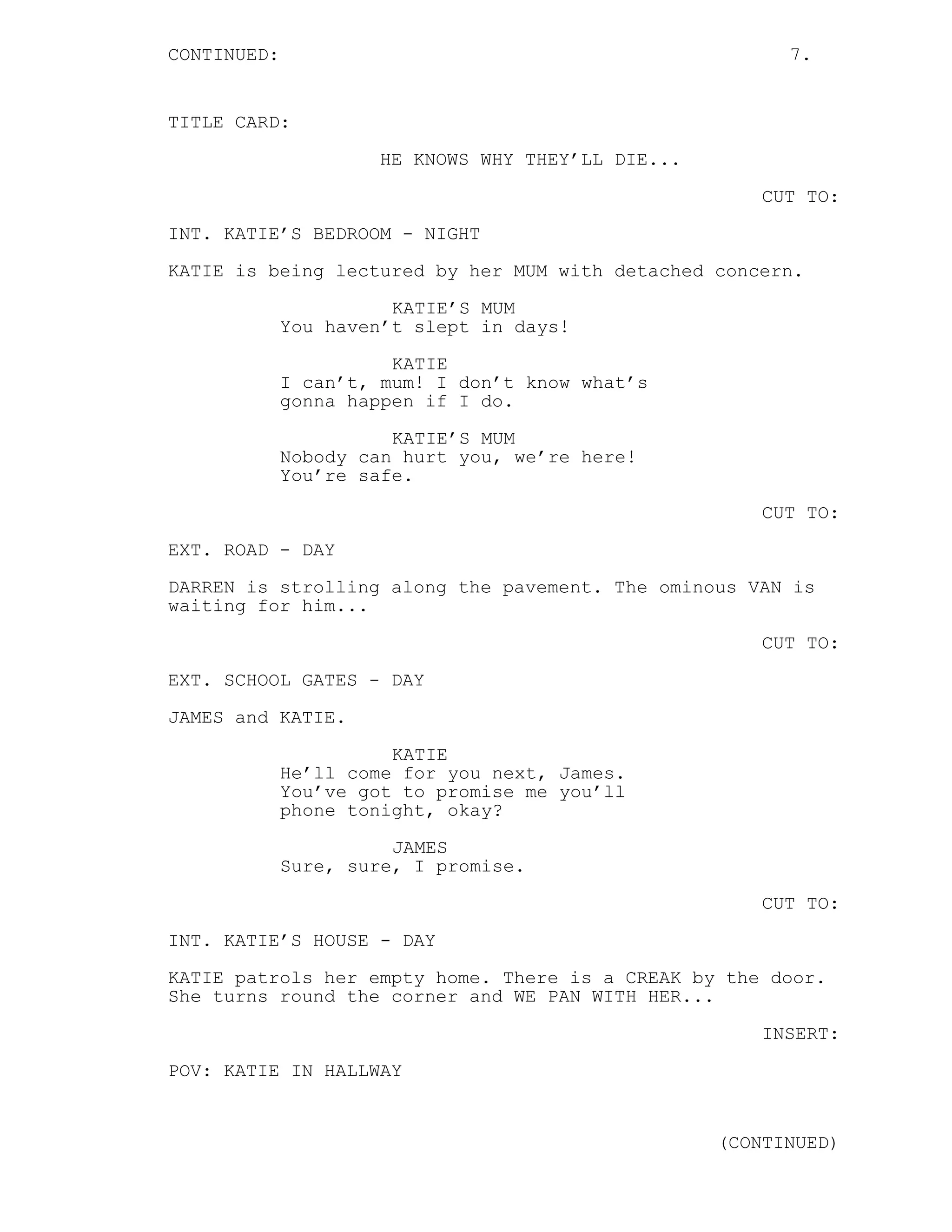 'Regression' trailer screenplay 1 | PDF