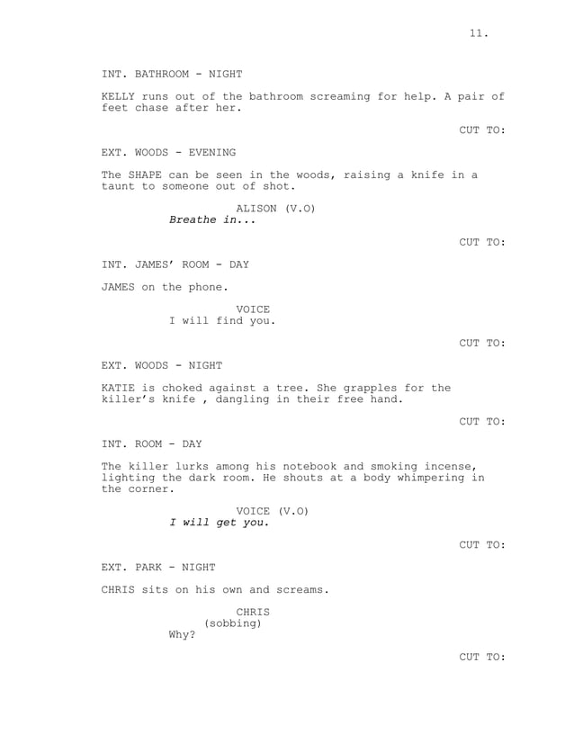 'Regression' trailer screenplay 1 | PDF