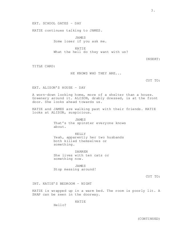 'Regression' trailer screenplay 1