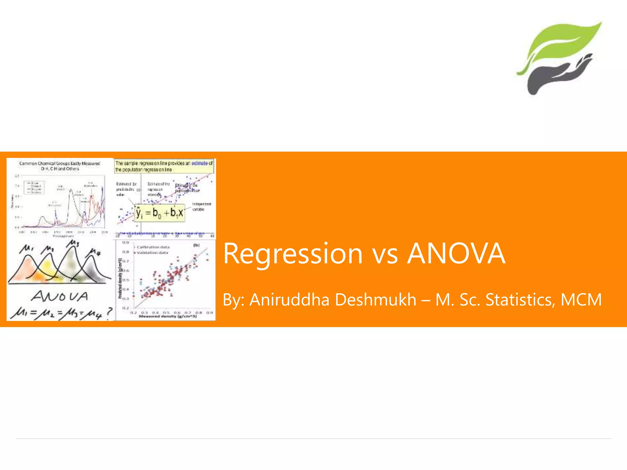 Regression vs ANOVA | PPTX