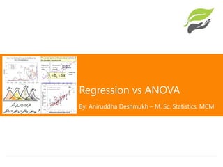 Regression vs ANOVA | PPTX