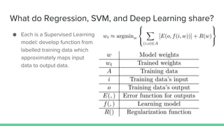 Regression vs Deep Neural net vs SVM | PPTX