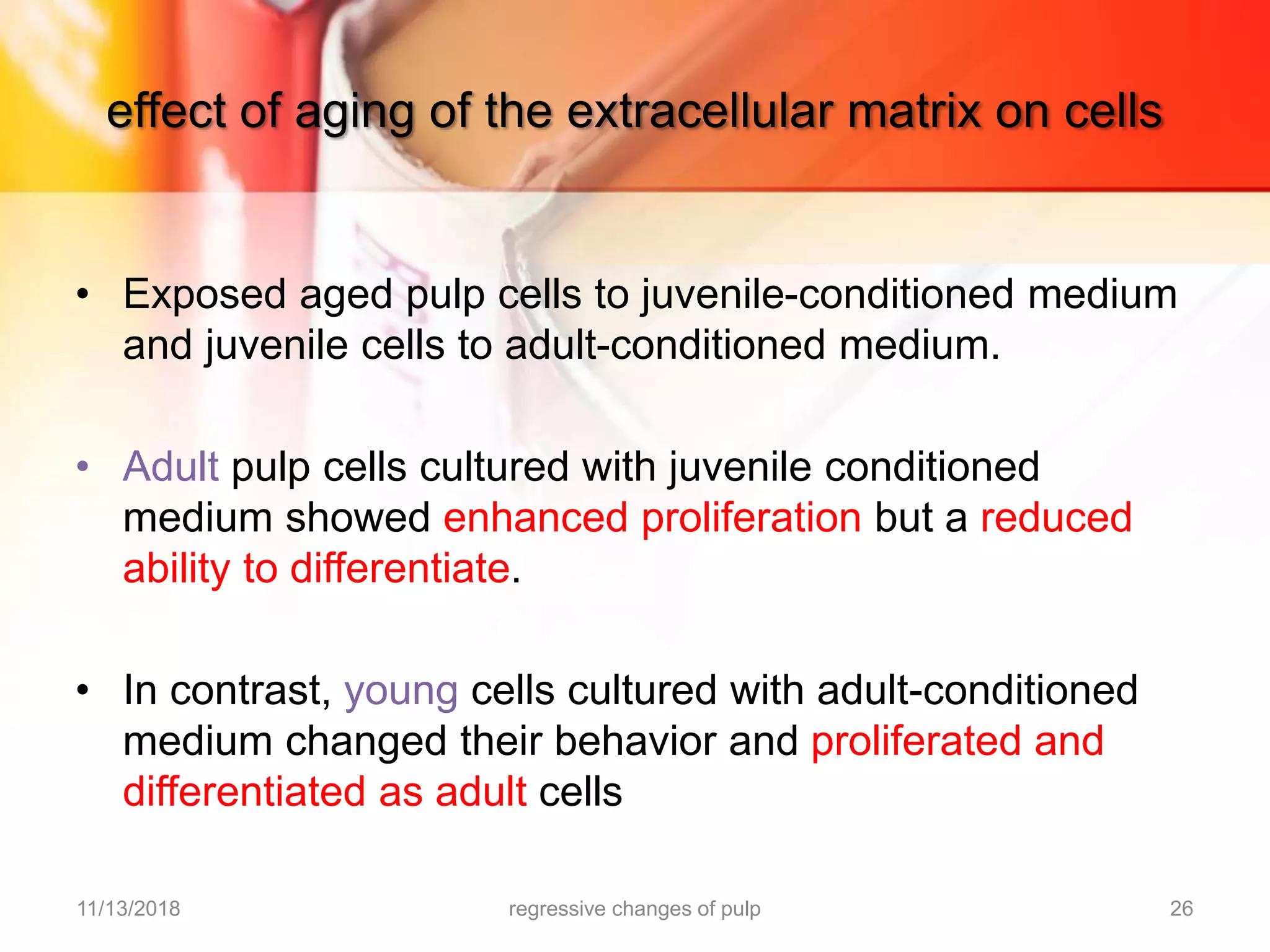Regressive changes of pulp | PPTX