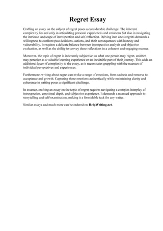 Regret Essay.pdf