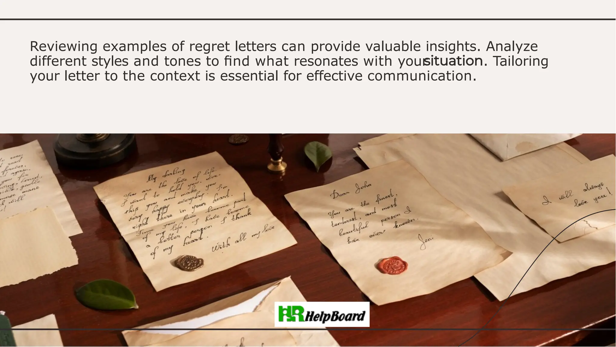 Regret Letter, Regret Letter Format Template | PPTX
