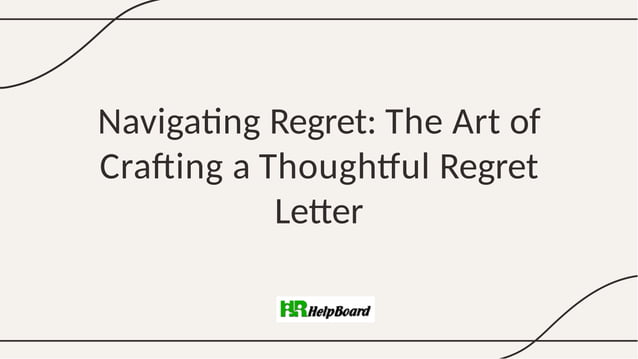Regret Letter, Regret Letter Format Template | PPTX