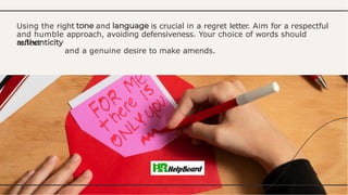 Regret Letter, Regret Letter Format Template | PPTX