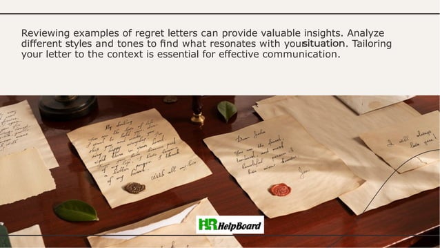 Regret Letter, Regret Letter Format Template | PPTX