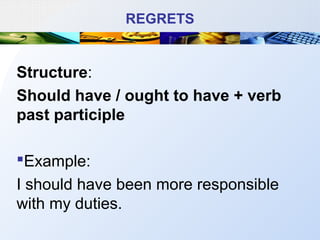 Regrets and Conditionals | PPT