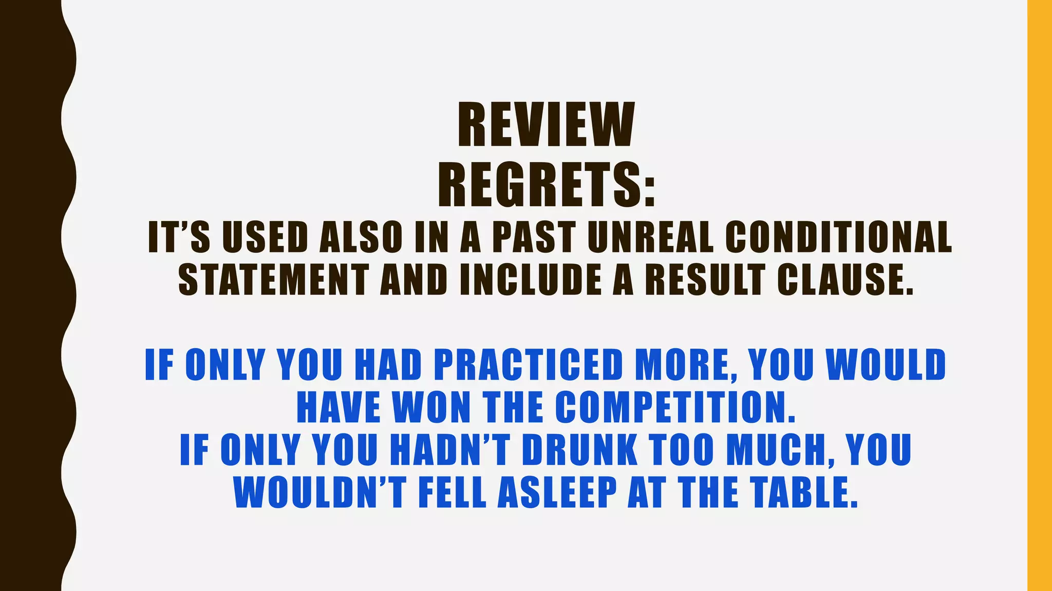 Regrets and examples | PPTX