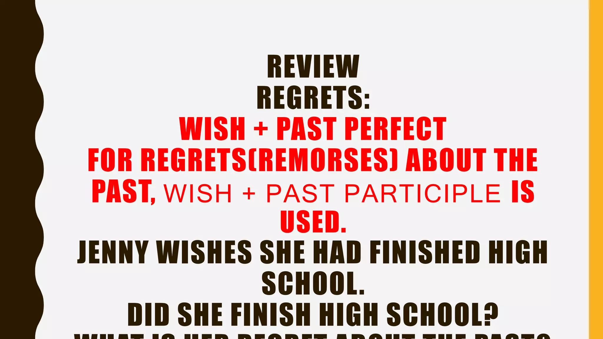 Regrets and examples | PPTX