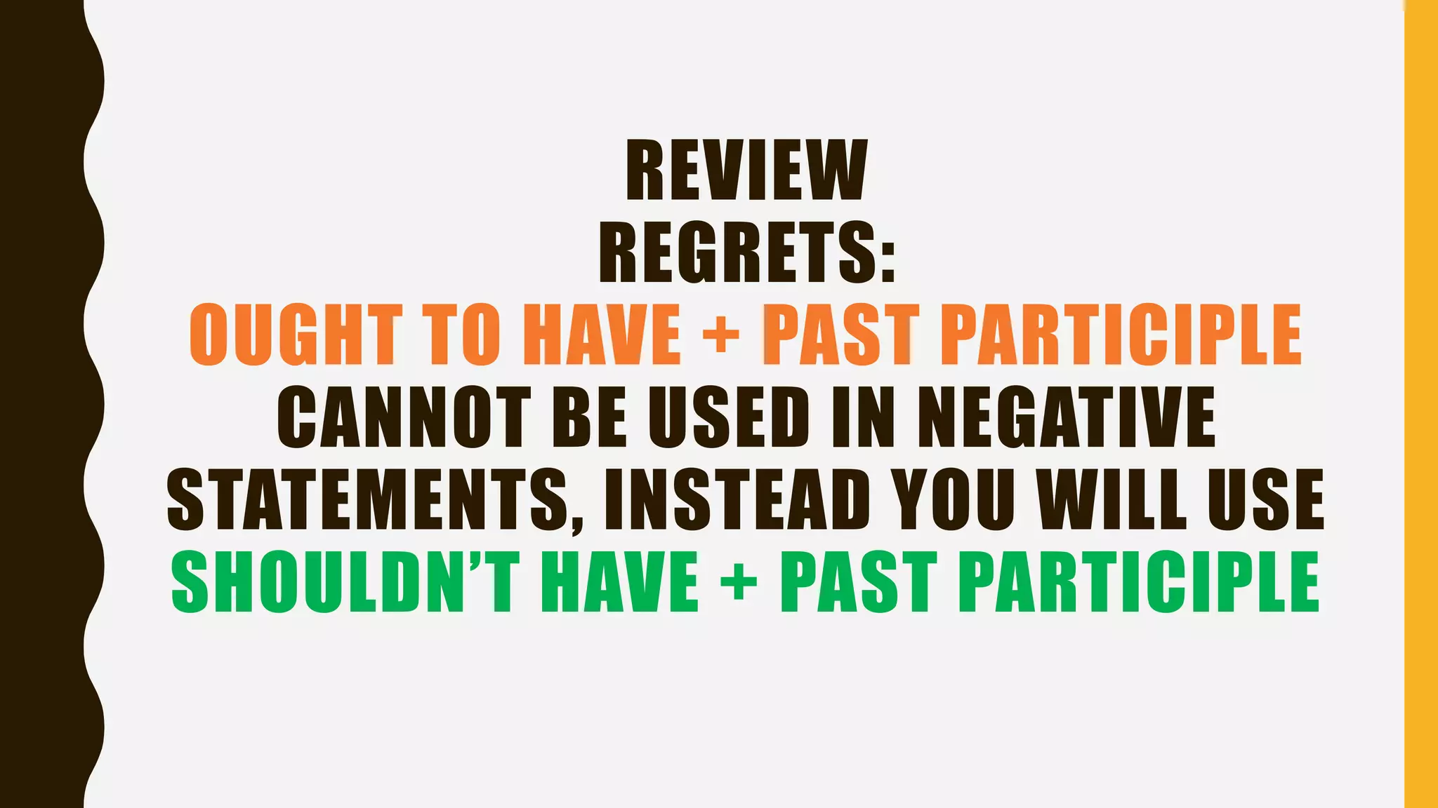 Regrets and examples | PPTX