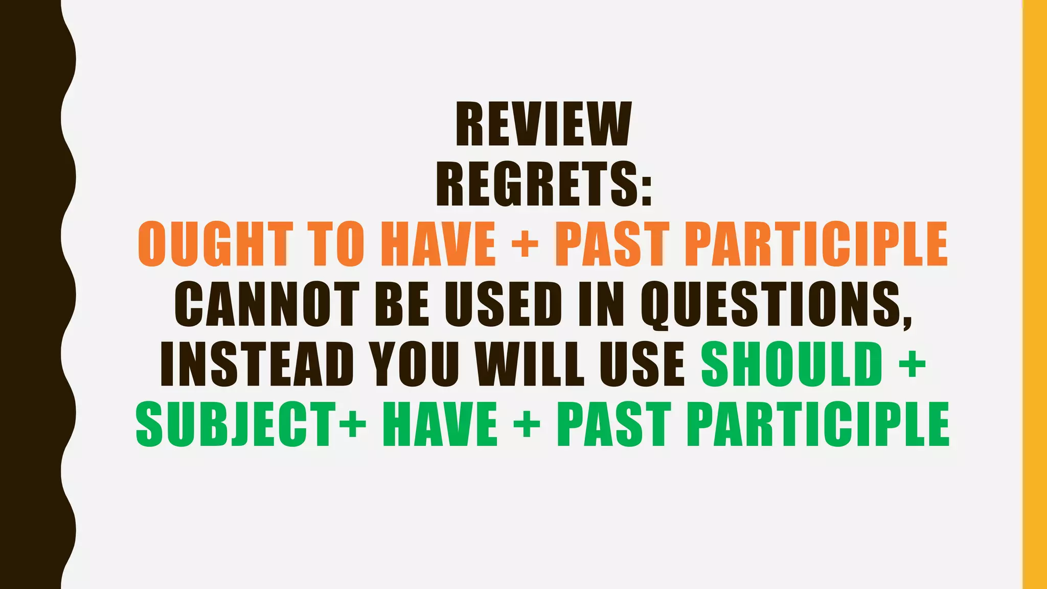 Regrets and examples | PPTX