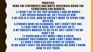 Regrets and examples | PPTX