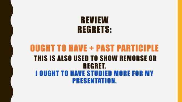 Regrets and examples | PPTX