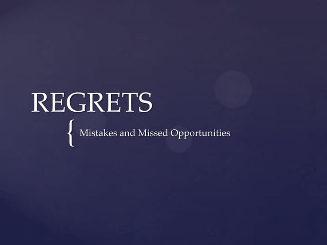 Using Modals to Talk about Regrets / Mistakes | PPTX | Resume Writing ...