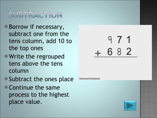 Regrouping + and | PPT