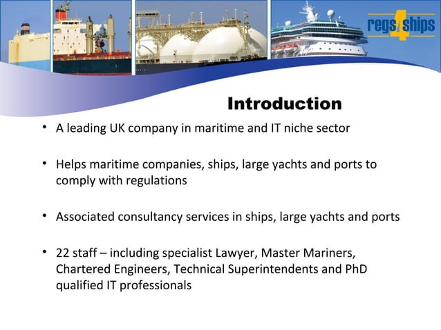 Regs4ships Presentation | PPT