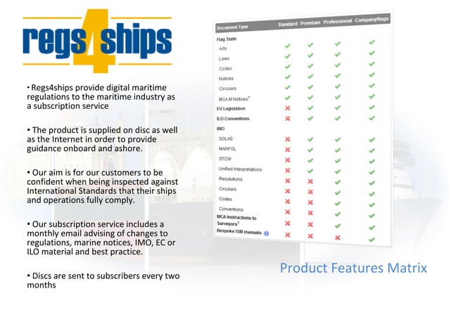 Regs4ships Presentation | PPT