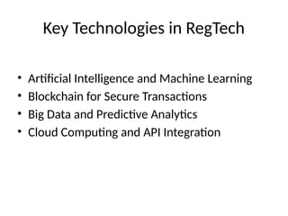 RegTech Ecosystem in Digital Financial Services | PPTX