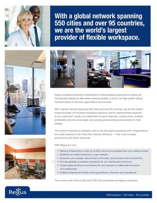Regus Case Study - SomaComm | PDF