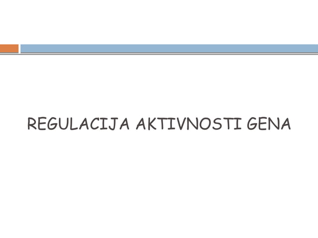 Regulacija aktivnosti-gena compress (1) | PPT