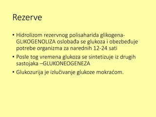 Regulacija homeostaze glukoze | PPTX