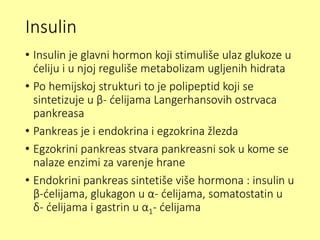 Regulacija homeostaze glukoze | PPTX