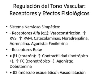 Regulacion_Tono_Vascular en shock en uci.pptx