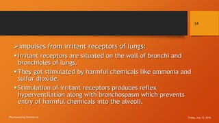 Regulaion of Respiration (presentation) | PPTX