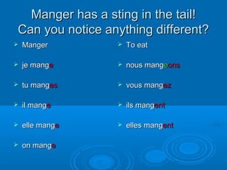 Conjugating regular "er" verbs | PPT