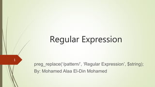 Learning Regular Expression Basics v1 | PPT