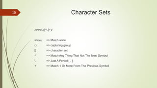 Learning Regular Expression Basics v1 | PPT