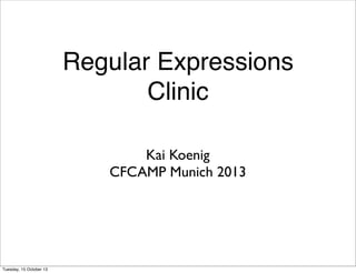 Regular Expressions 101 | PPT