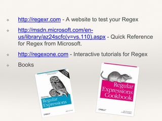 Regular expressions | PPTX