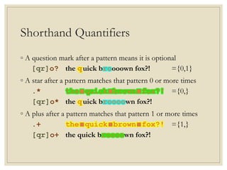 Regular expressions-ada-2018 | PPTX | Programming Languages | Computing
