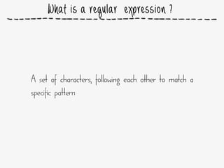 Regular expressios | PPT
