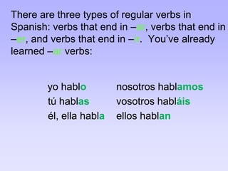 Regular present-tense-er-ir | PPT