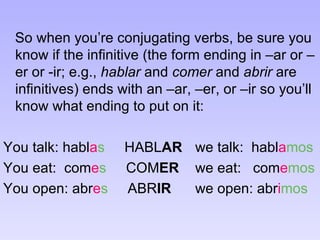 Regular present-tense-er-ir | PPT