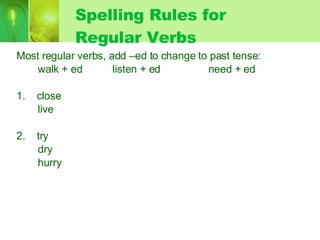 Regular Verbs | PPT