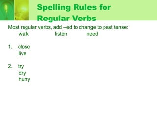 Regular Verbs | PPT