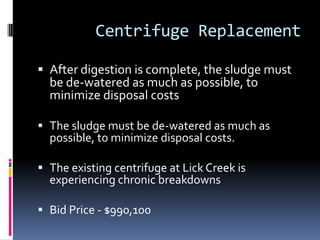 Lick Creek Wastewater Treatment Plant | PPTX