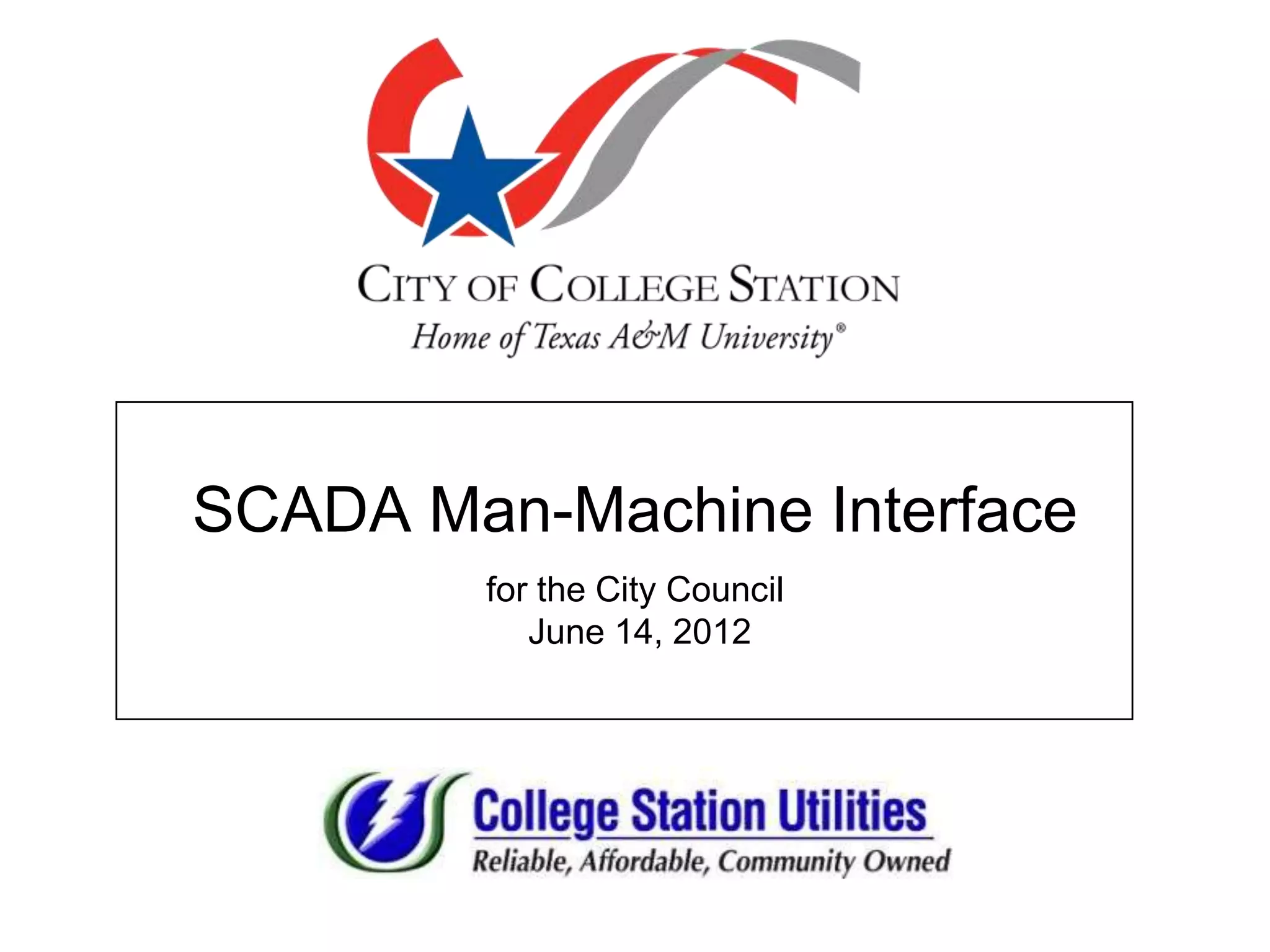 SCADA Man-Machine Interface | PPT