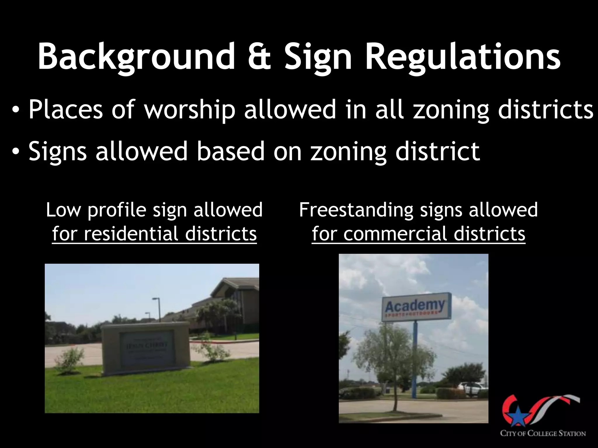Signs for Places of Worship UDO Amendment | PPT