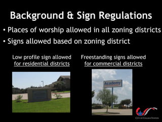 Signs for Places of Worship UDO Amendment | PPT