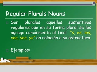 Regular and Irregular Plural Nouns | PPTX